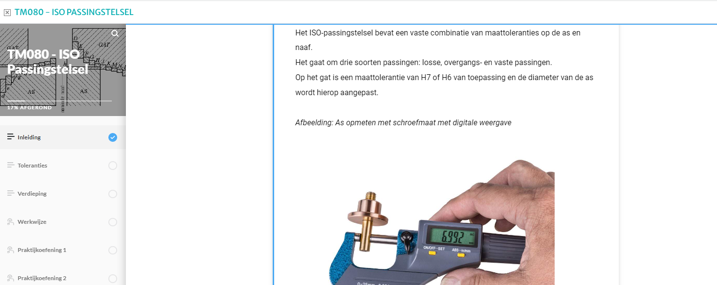 Techno-Skill TM080 - ISO Passingstelsel