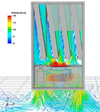 Complex part CFD Analysis | ANAX ENGINEERS