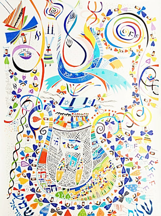 Raphael Abecassis | Tzfat Art | Sarah's Tent Art Gallery