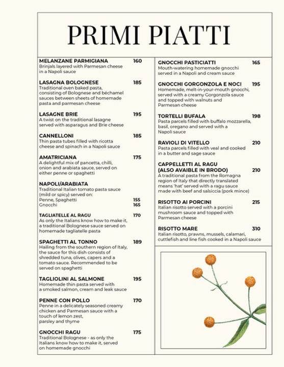 Lunch & Dinner | Dolci Café