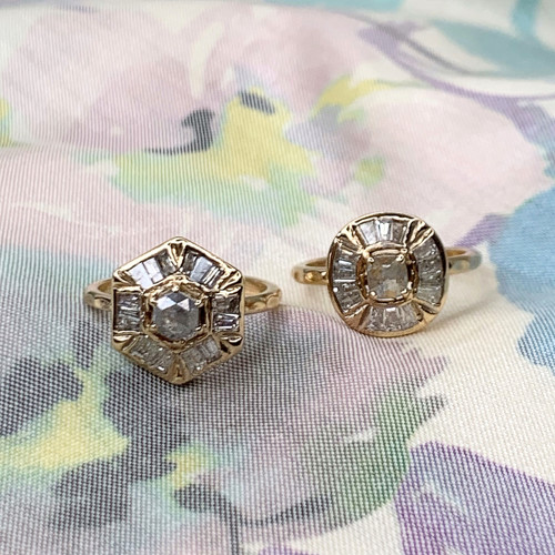 ALLIUM SALT & PEPPER RING | evanogajewelry