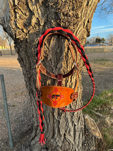 Saddle bronc halter | Rafter E Custom Leather