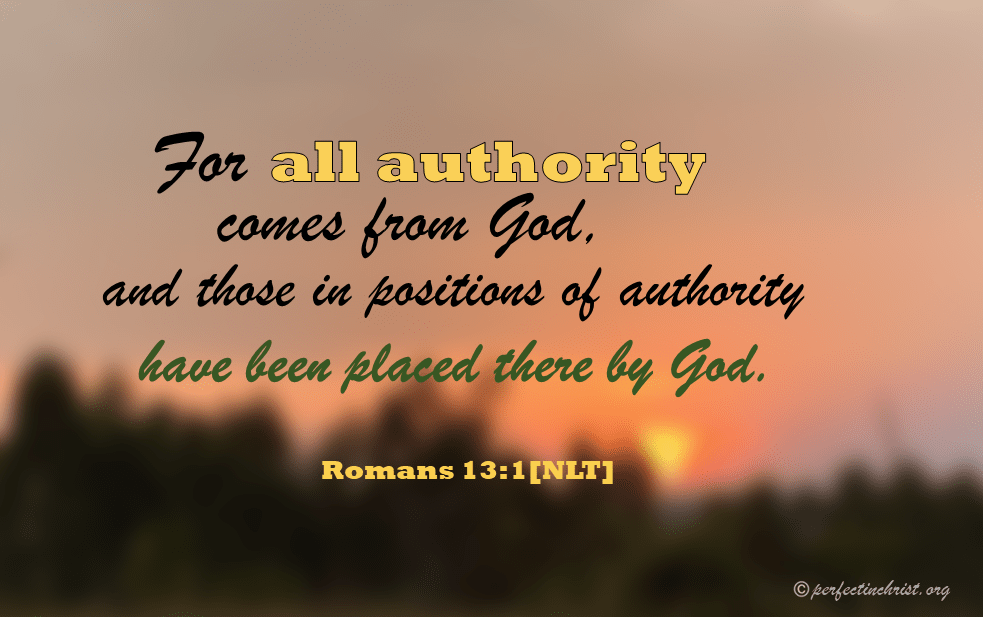 WHY RESPECT & OBEY AUTHORITY?