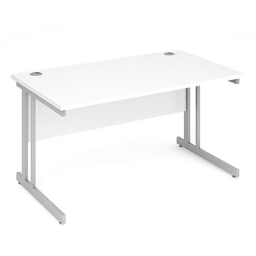 'Ace Deluxe' 1400mm Rectangular Desk - White | ace-office-furniture