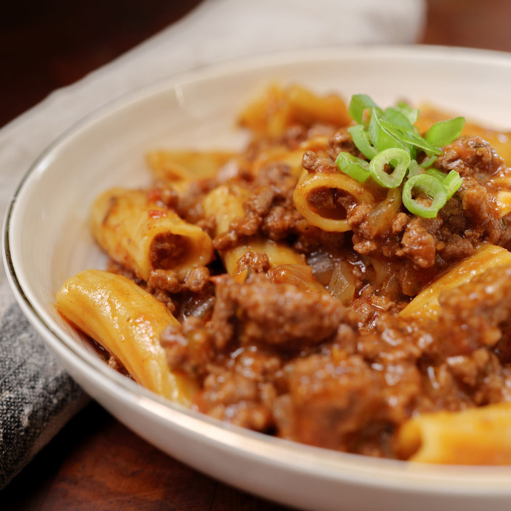 ONE-POT MINCE AND PASTA
