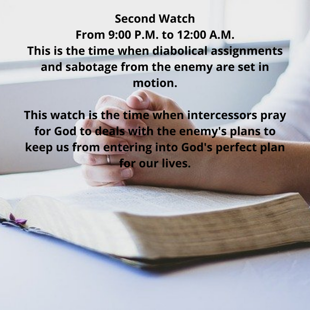 Second Prayer Watch: Prayer Decrees