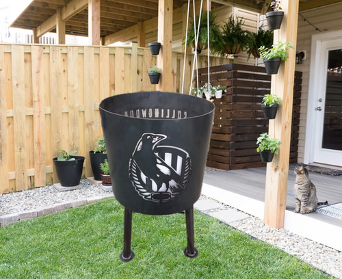 Collingwood (new logo) Fire Drums All Sizes from | FirePits & Metal Art