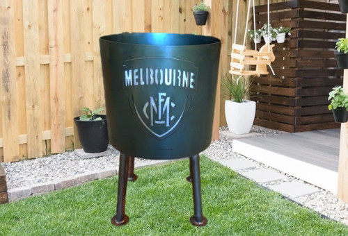 Melbourne Demons Fire Drums All Sizes from | FirePits & Metal Art