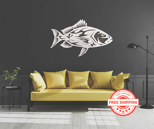 Silver Fish Wall Hanging | FirePits & Metal Art