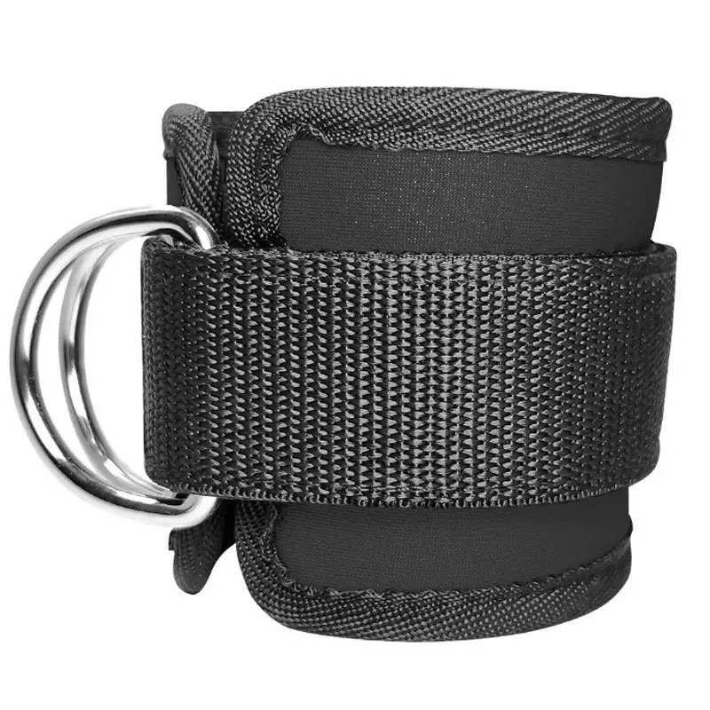 Ankle Straps For Cable Machine - Black | Gym Nerd