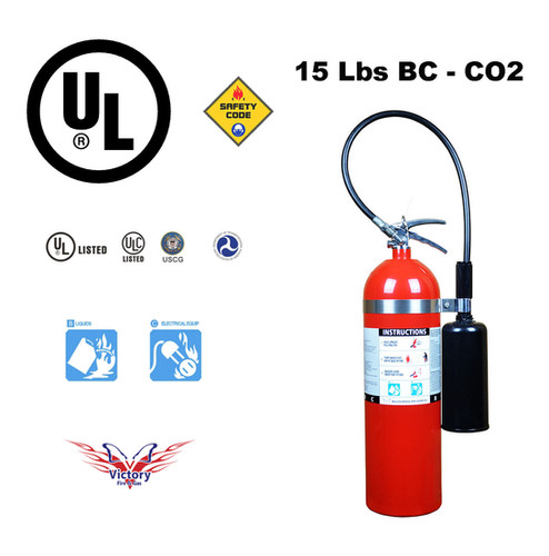 Extintor Certificado UL 15 Lbs Co2 Victory | safetycode