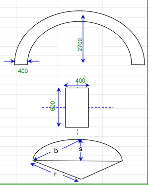 Curved Beam Design | Excel Templates