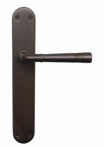 Superior Brass - Floreat Rustic Door Lever on Long Backplate - All ...