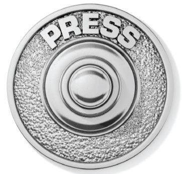 Superior Brass - Federation Door Bell Press D63mm | Windsor Restorations