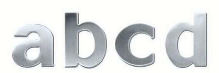 Austyle - Lowercase Arial A to D Street Letters H60mm | Windsor ...