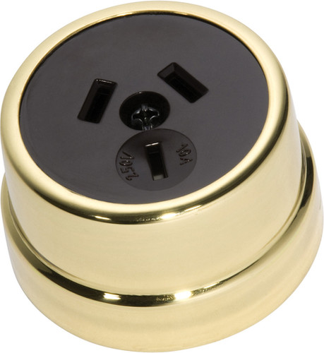 TradCo - Traditional Period Power Point Socket D50mm | Windsor Restorations