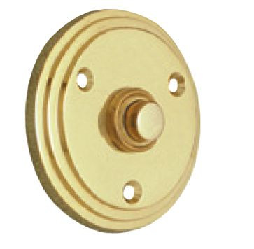 Superior Brass - Stepped Round Door Bell Press D67mm | Windsor Restorations