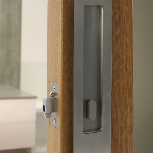 Austyle - Rectangular Sliding Door Flush Pull & Privacy Lock Kit ...