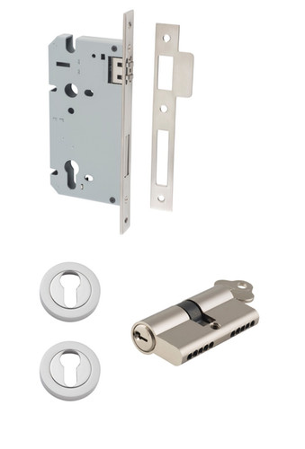 Iver - Round Profile Roller Euro Mortice Lock Kit | Windsor Restorations
