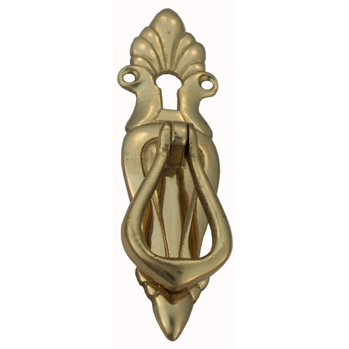Domino Brass - Pedestal Cabinet Handle - Nouveau Cast (Keyhole ...