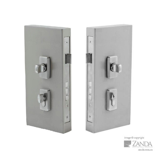 Zanda - Double Turn Lock Kits - Brushed Nickel & Satin Chrome - All ...