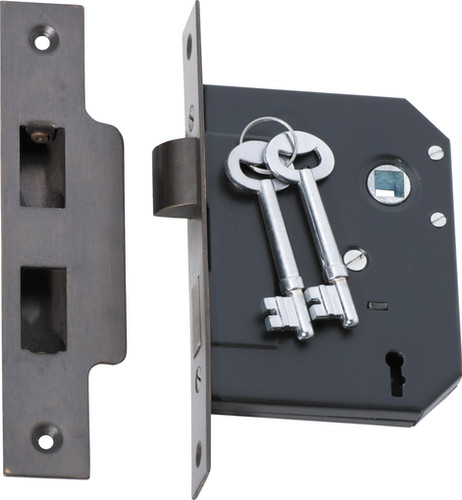 TradCo - 3 Lever Low Security Mortice Lock B57mm | Windsor Restorations