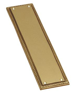 Superior Brass - Georgian Push Plate H300xW65mm | Windsor Restorations