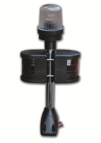 BLACK 11" Base Mount Combo Navigation Light Anchor-Port-Starboard ...