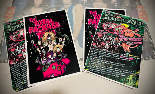 The Midnight Devils - Total Package Tour Flyer | The Midnight Devils
