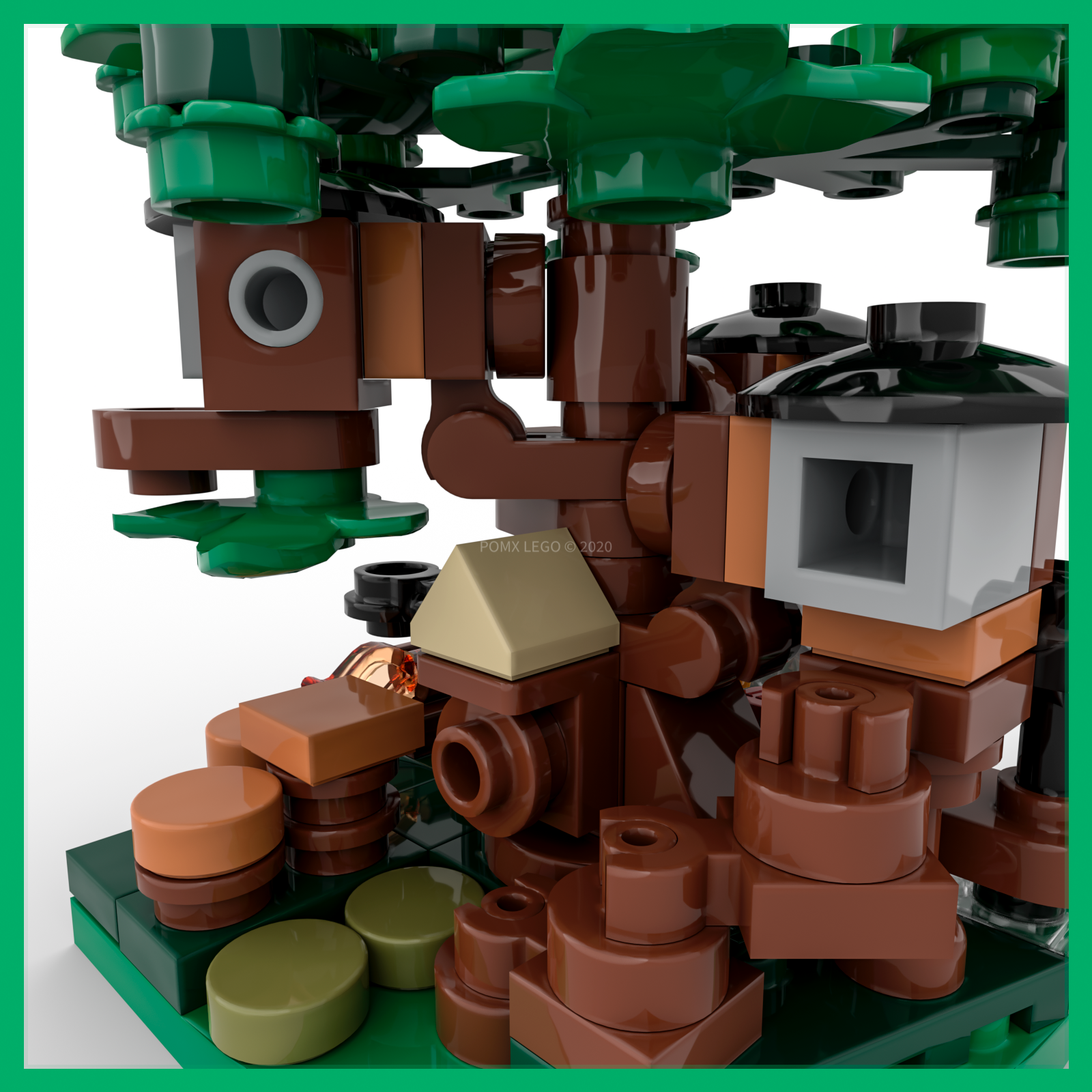 LEGO MOC Micro Tree House by pomx | Rebrickable - Build with LEGO