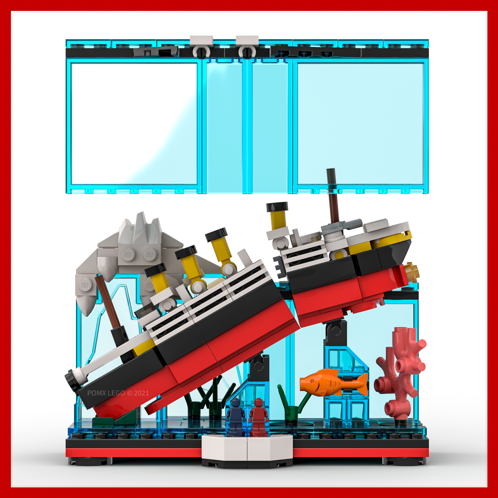 LEGO MOC-91796 The Sinking Micro Titanic Display Expansion Set by pomx ...