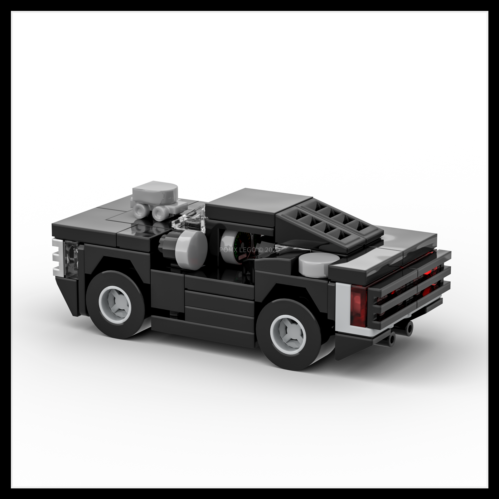 LEGO MOC Micro Dom's Dodge Charger by pomx | Rebrickable - Build with LEGO