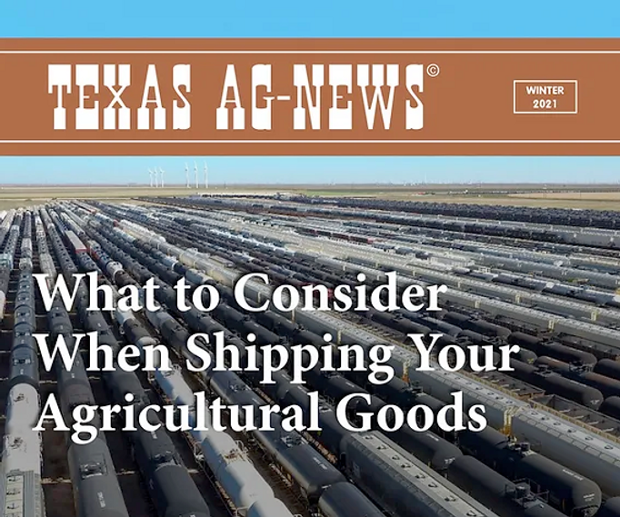 What to Consider When Shipping Your Agricultural Goods Multi-Modal ...