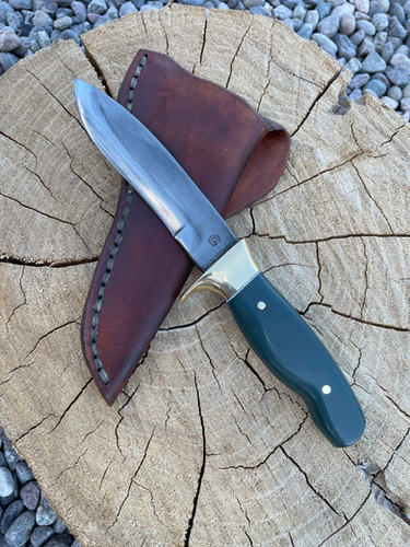 Sea Green G10 Recurve Drop Point | CunninghamCustomShop