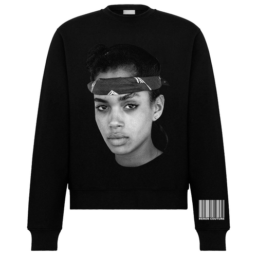Denise Huxtable Crew Neck Sweater (Black) | Mysite