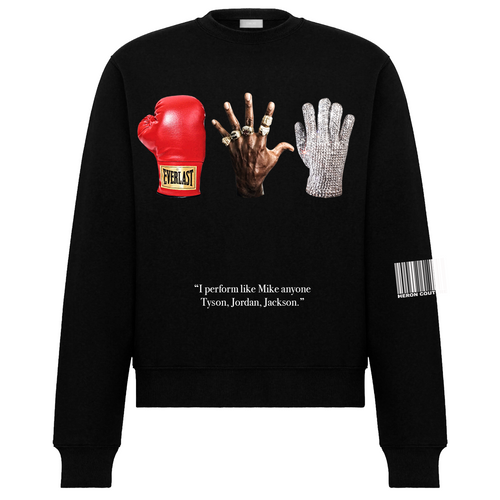 Like Mike Crew Neck Sweater (Black) | Mysite