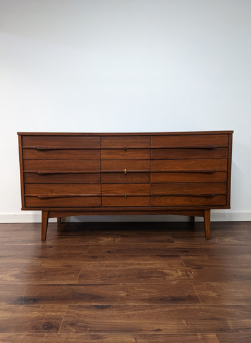 MCM Long Nine Drawer Dresser | 15Two Home