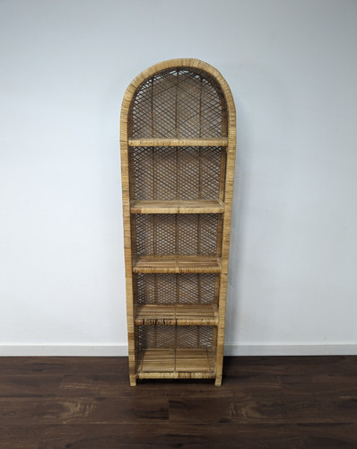 Large Wicker Rattan Arched Shelf | 15Two Home