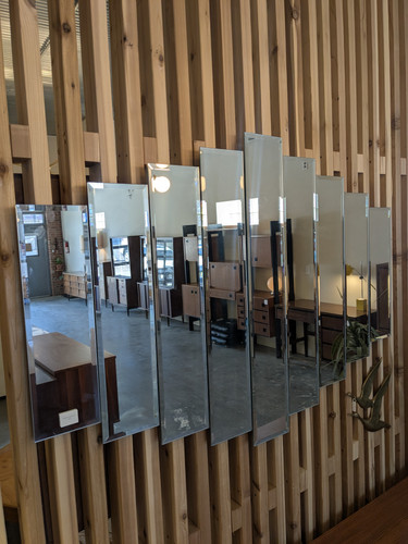 Large MCM Paneled Mirror | 15Two Home