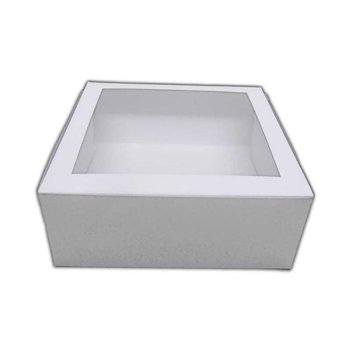 10 x 10 x 2.5 White Box with Window | Willoughby