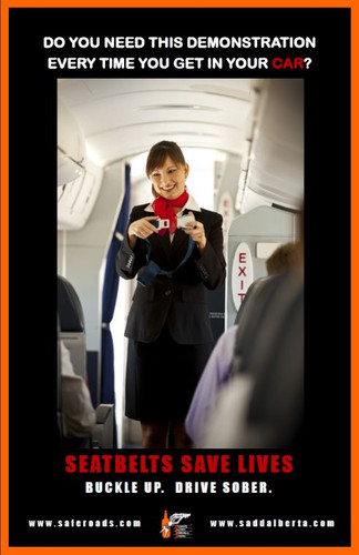 Seatbelt Demonstration Poster | SADD Alberta