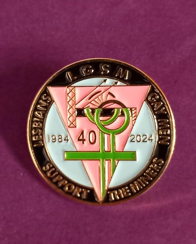 LGSM 40th Anniversary Enamel Badge | Gay's The Word