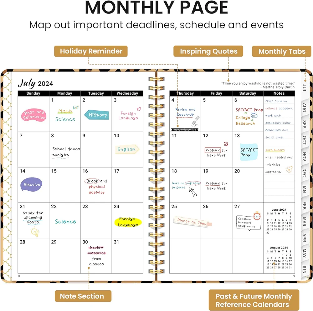 Cheetah Print Academic Planner | TheStationeryRepTT