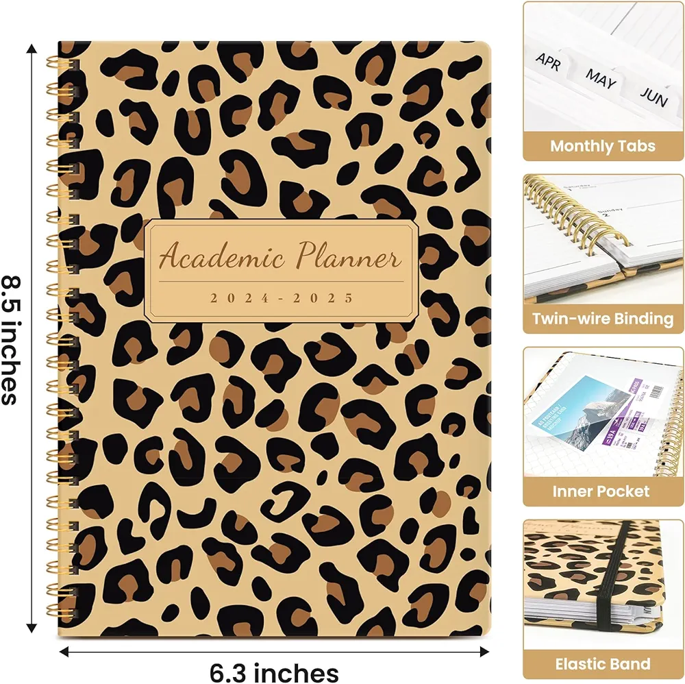 Cheetah Print Academic Planner | TheStationeryRepTT