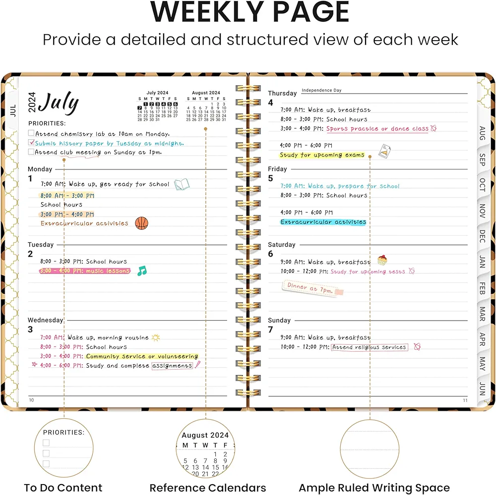 Cheetah Print Academic Planner | TheStationeryRepTT