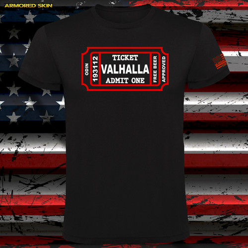 CAMISETA VALHALLA TICKET | armoredskinshop