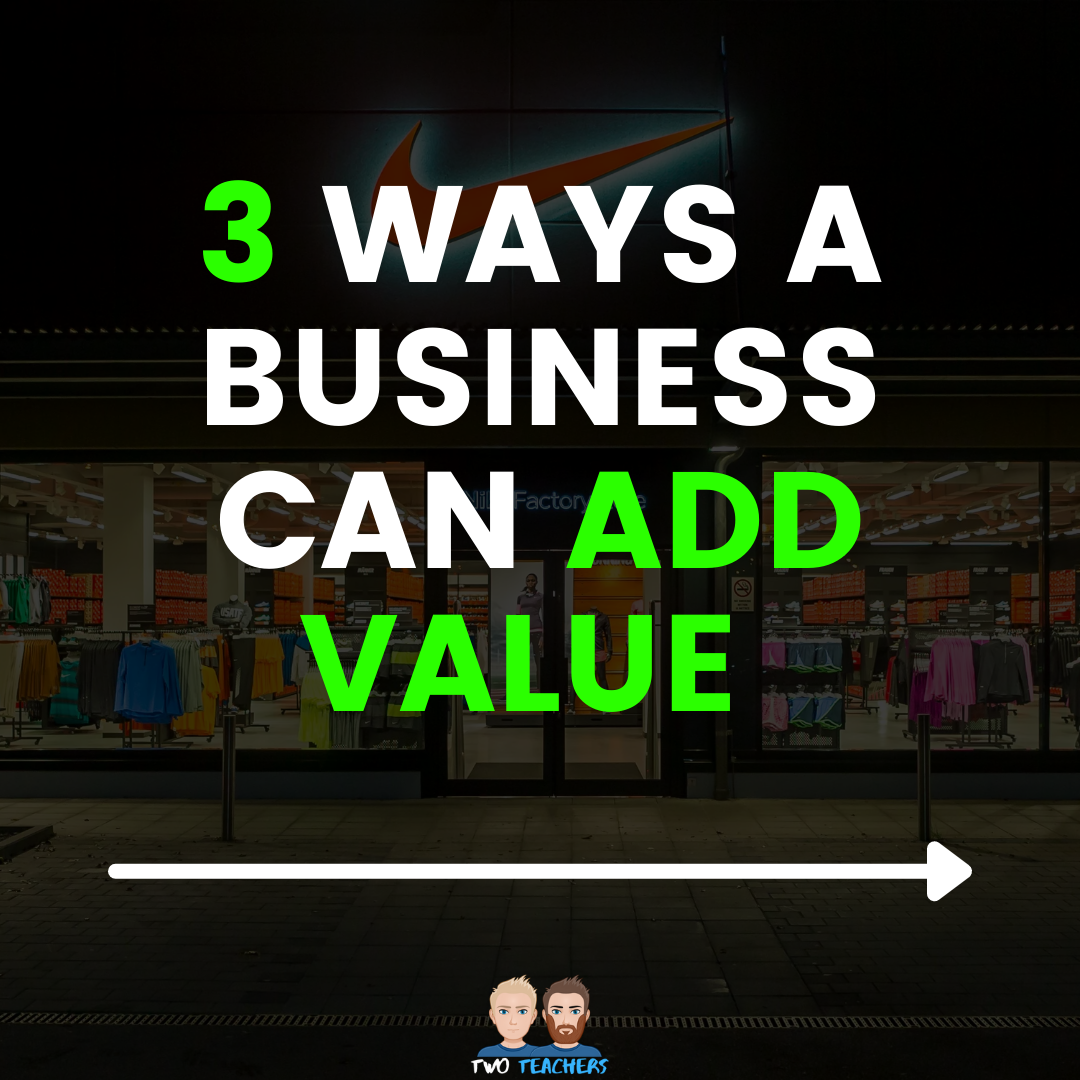 How Businesses Add Value