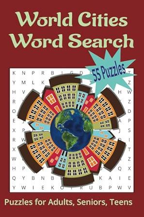 World Cities Word Search Puzzle Book | sewing