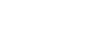flywheel logo white