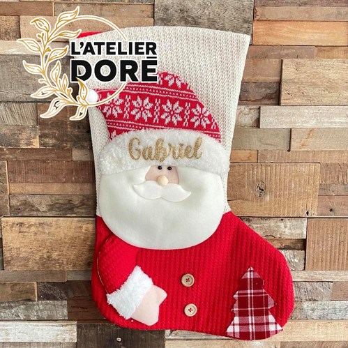Botte géante de Noël Père-Noël | L'atelier Doré